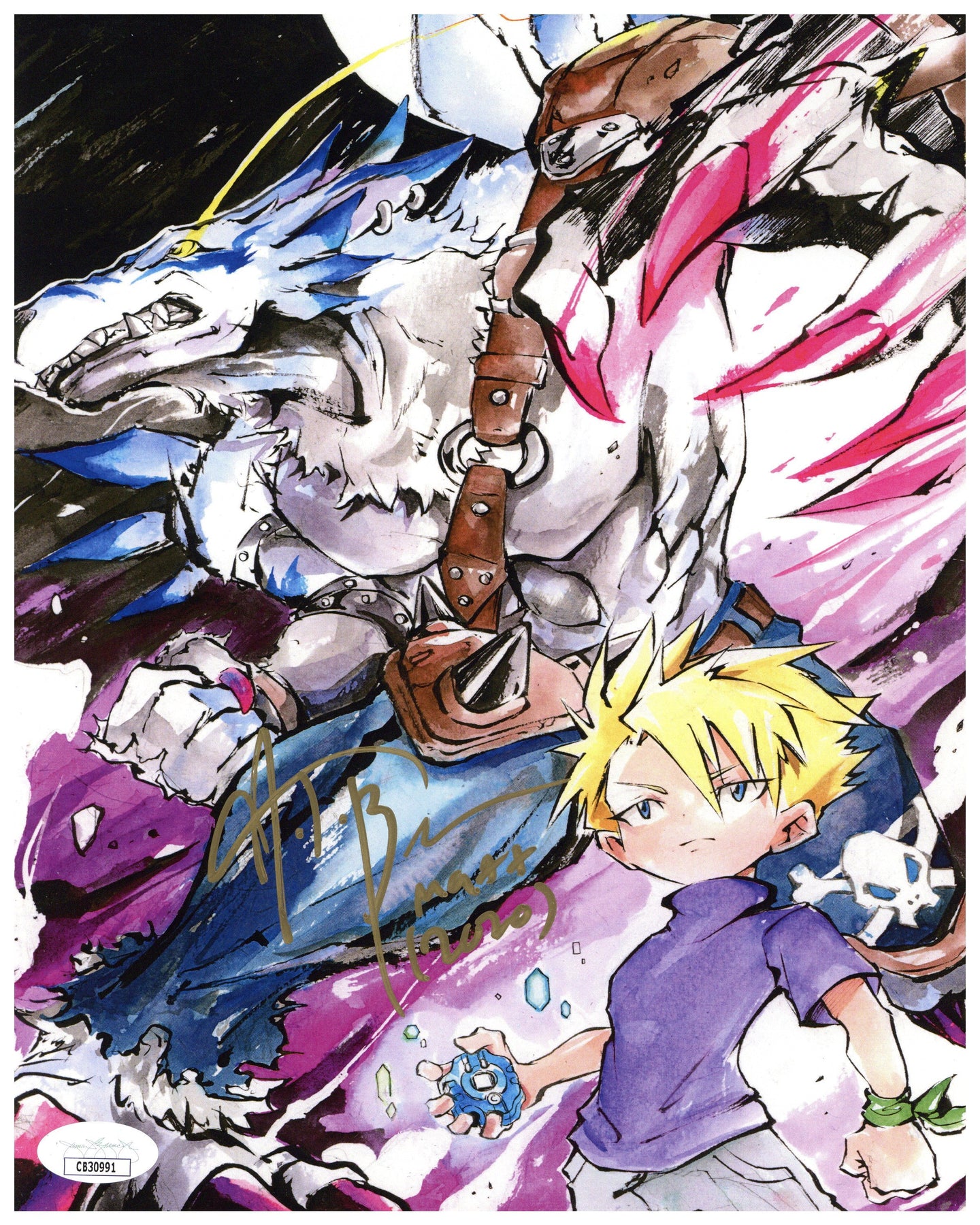 AJ Beckles Signed 8x10 Photo Digimon Adventures Autographed JSA COA #2 ...