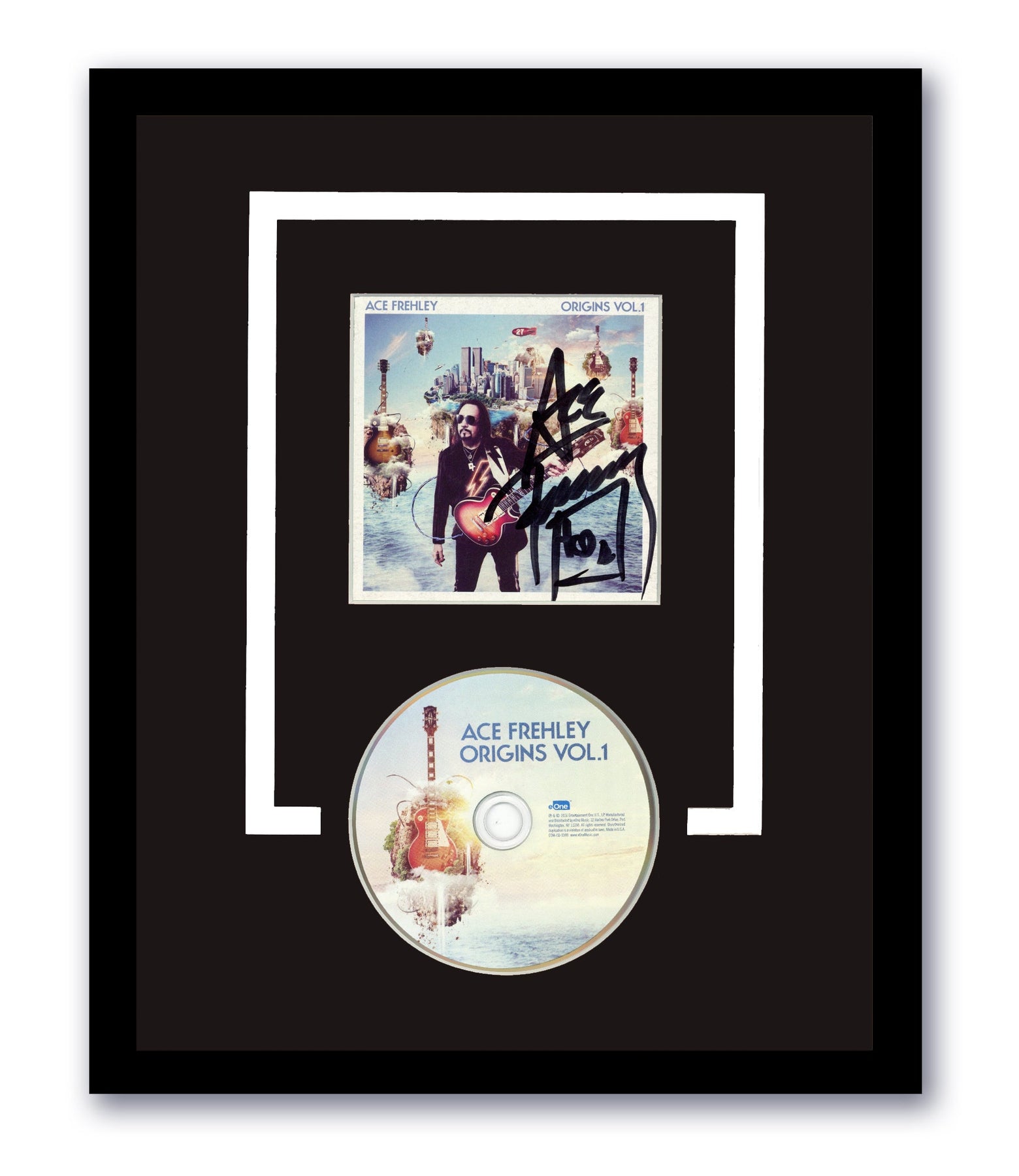 Ace Frehley Signed Origins Vol. 1 CD Custom Framed Kiss Autographed AC – Zobie Productions