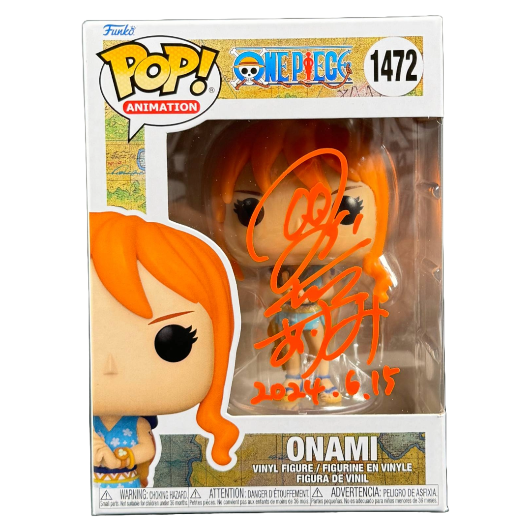 Akemi Okamura Signed Funko POP One Piece Nami Autographed JSA COA ...