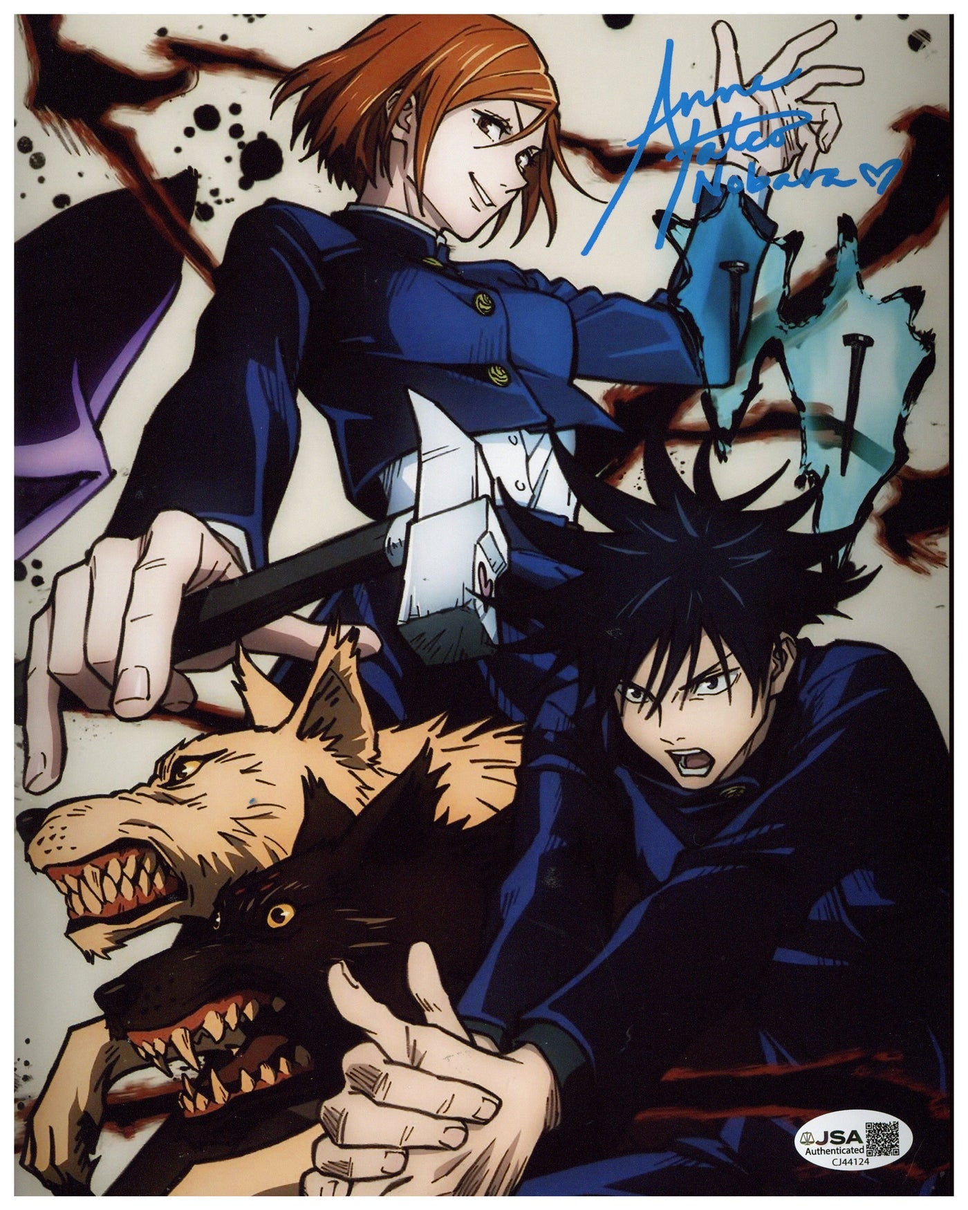 Anne Yatco Signed 8x10 Photo Jujutsu Kaisen Nobara Kugisaki Autographe ...