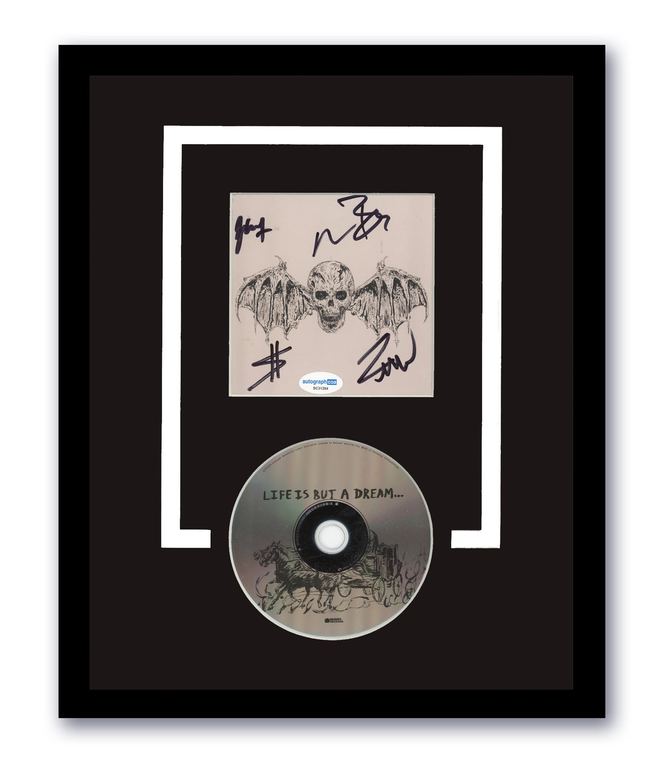 Avenged Sevenfold Signed Life Is But A Dream CD 11x14 Framed ACOA ...