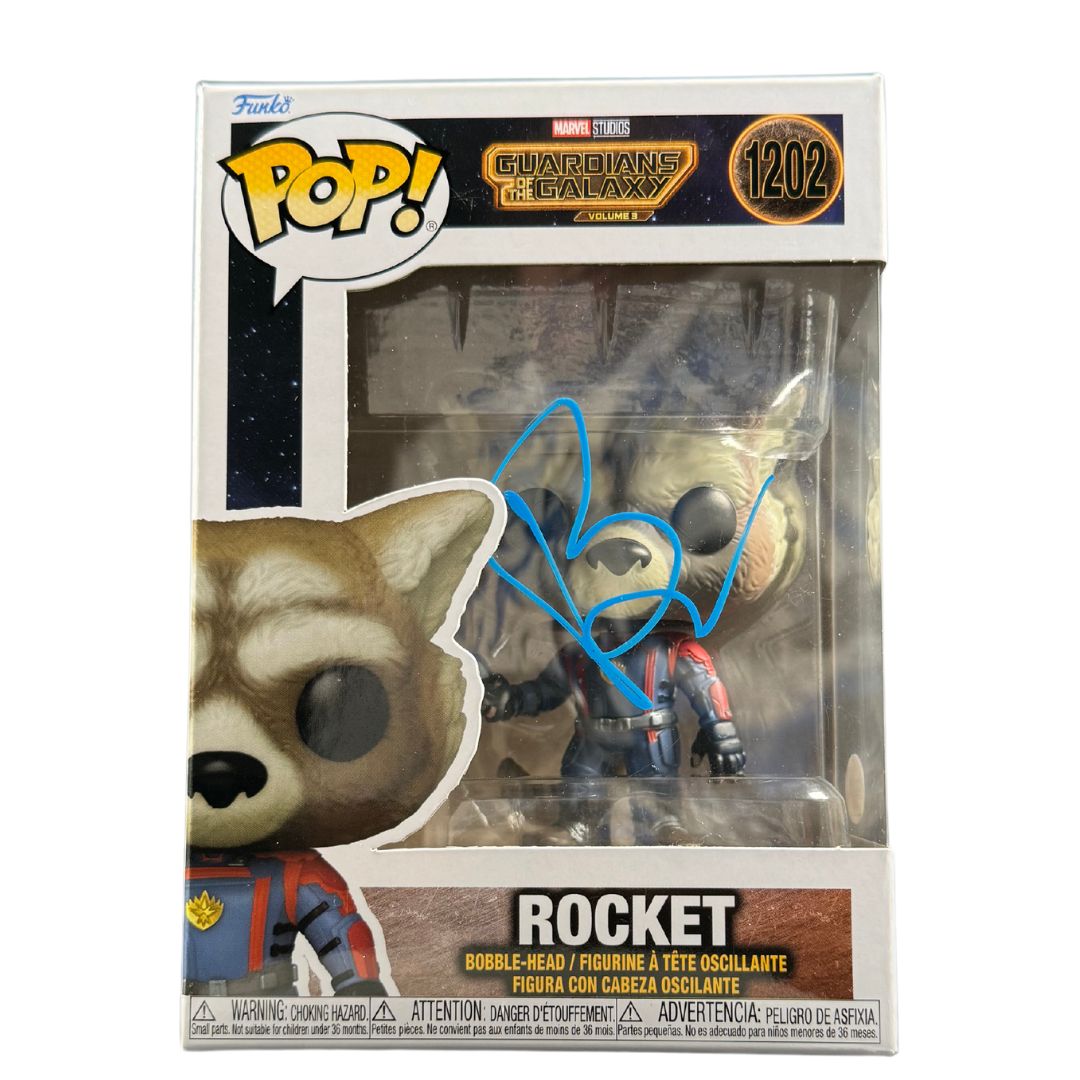 BRADLEY COOPER SIGNED FUNKO POP ROCKET GUARDIANS OF THE GALAXY JSA COA ...