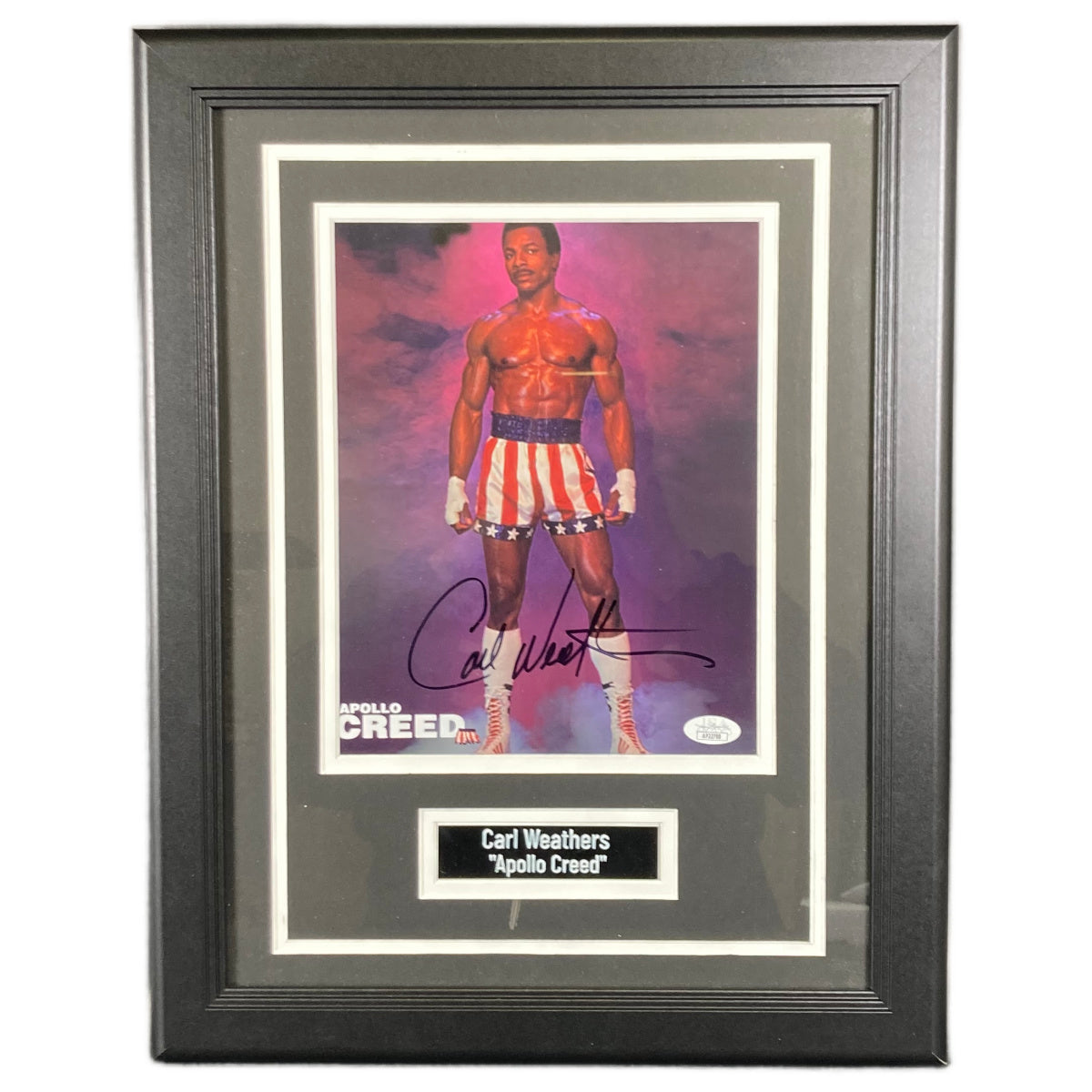 Carl Weathers Signed 8x10 Custom Framed Photo Rocky Apollo Creed Autog ...