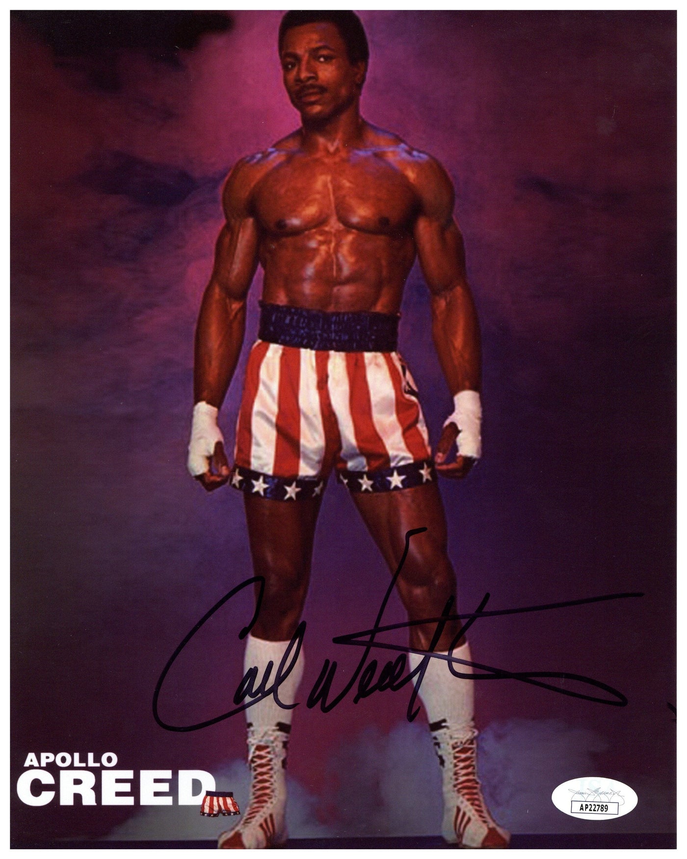 Carl Weathers Signed 8x10 Photo Rocky Apollo Creed Autographed JSA COA ...