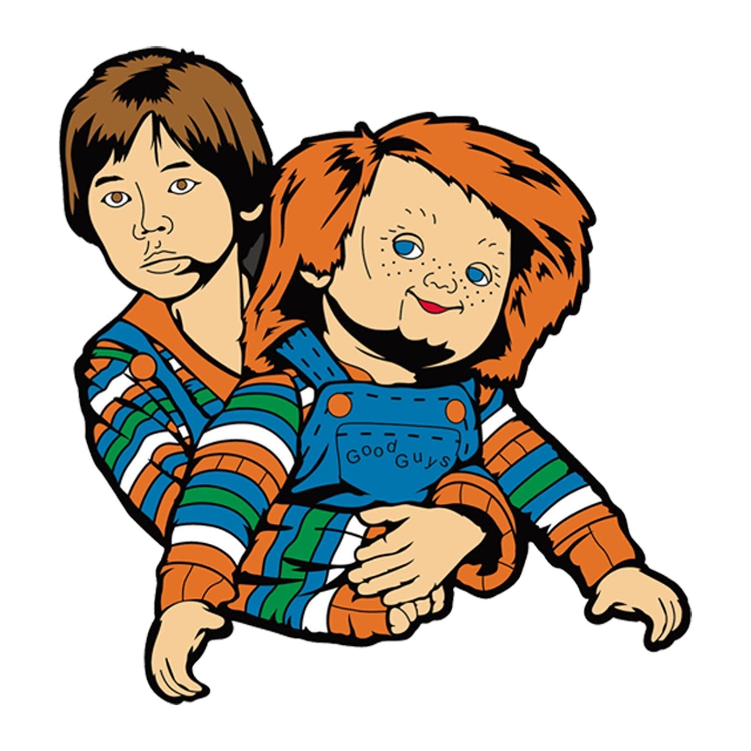 Child's Play "Andy with Chucky" Enamel Pin - Limited Release – Zobie ...