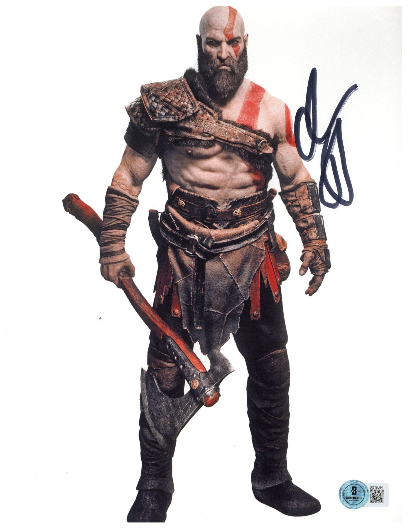 Christopher Judge Signed 8x12 Photo God of War Kratos Autographed BAS ...