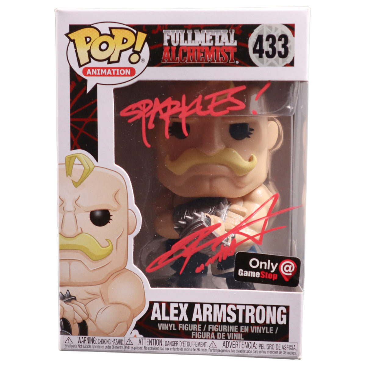 Christopher Sabat Autographed Funko POP Full Metal Alchemist Alex Arms ...