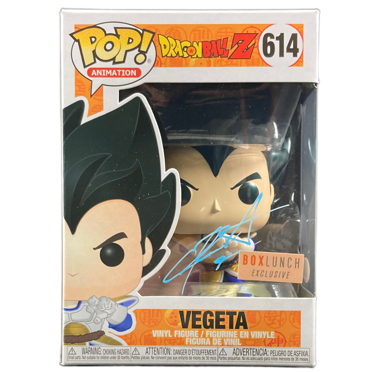 Christopher Sabat Signed Funko POP Dragon Ball Z Vegeta #614 Autograph – Zobie Productions