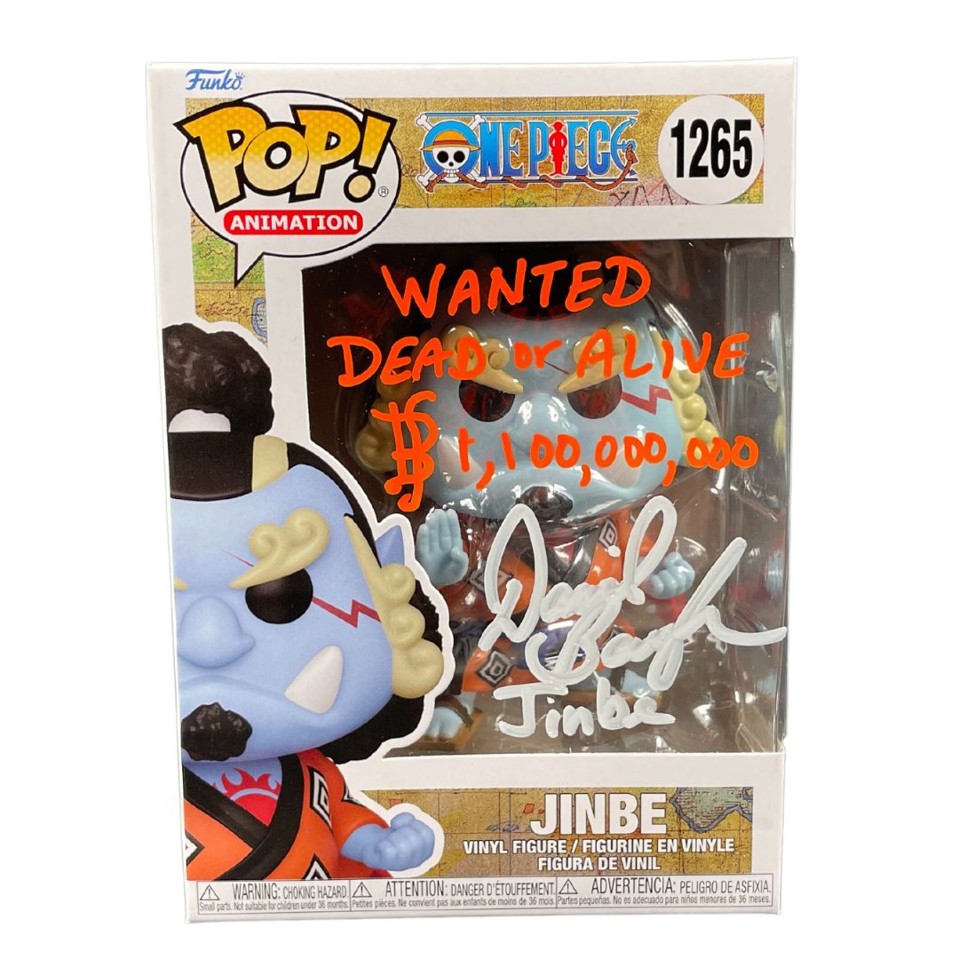 Daniel Baugh Signed Funko Pop One Piece Jinbe Anime Autographed POP CO ...