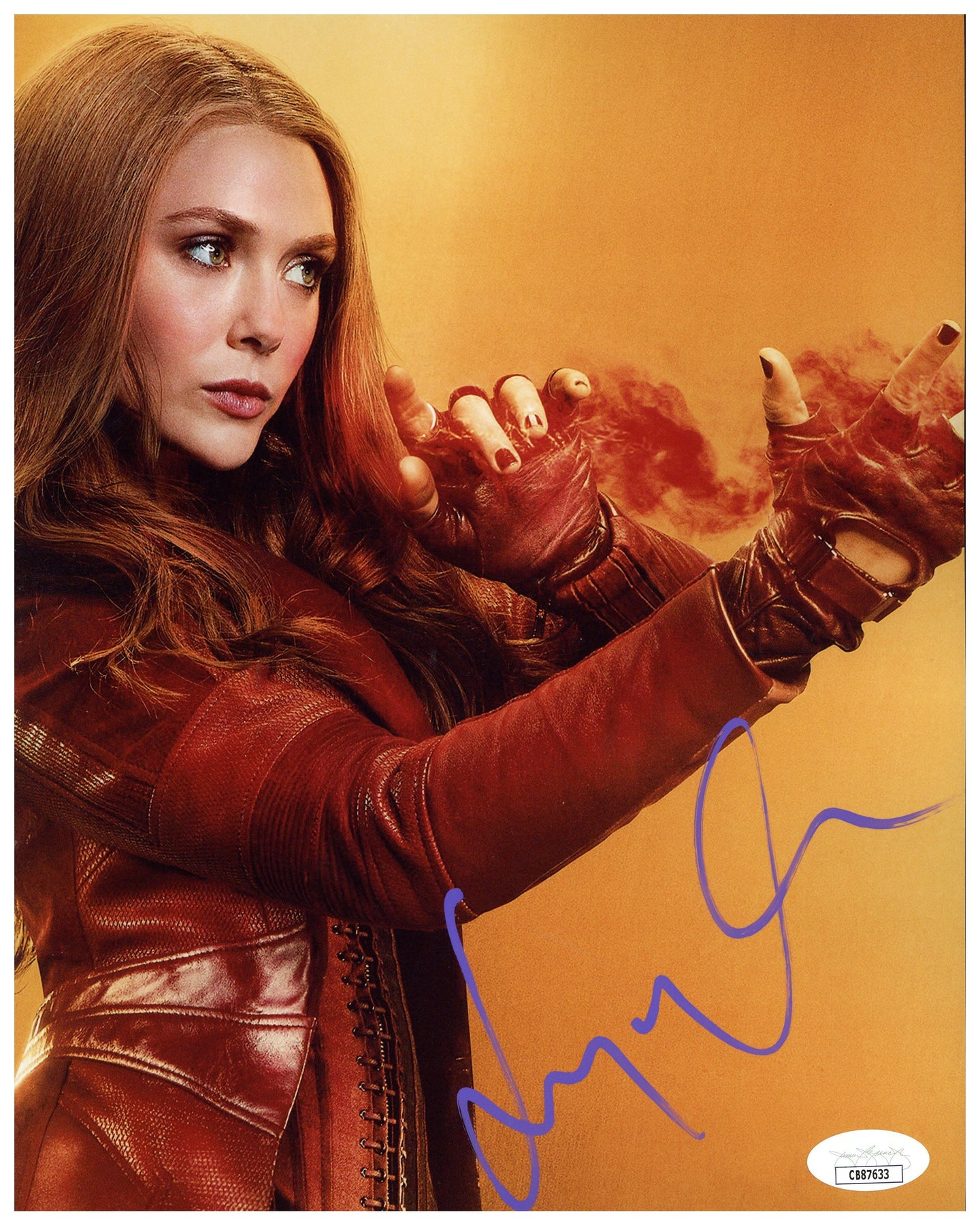 Elizabeth Olsen Signed 8x10 Photo Marvel Scarlet Witch Autographed JSA ...