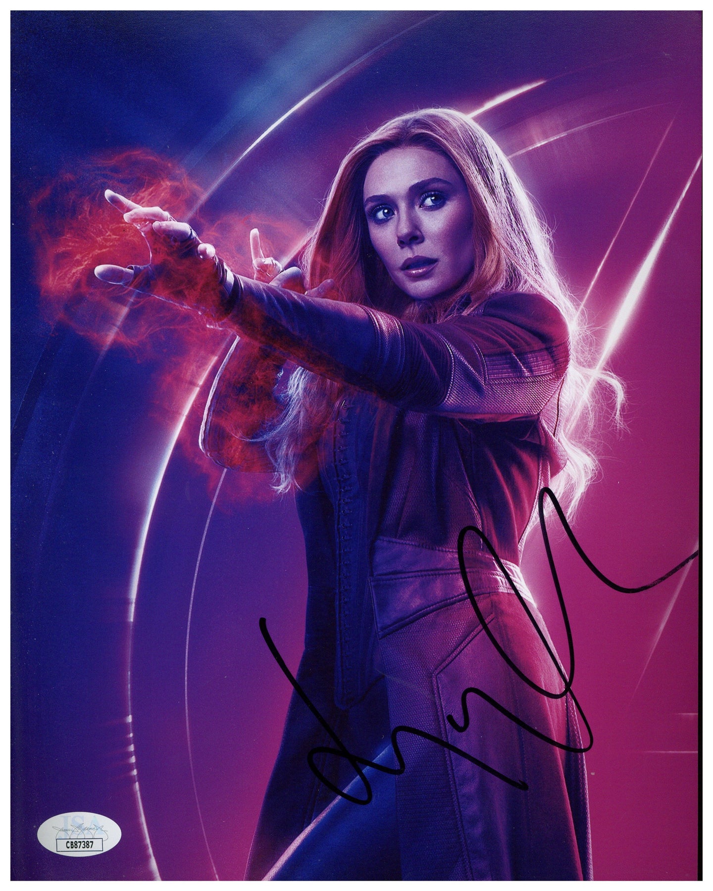 Elizabeth Olsen Signed 8x10 Photo Marvel Scarlet Witch Autographed JSA ...