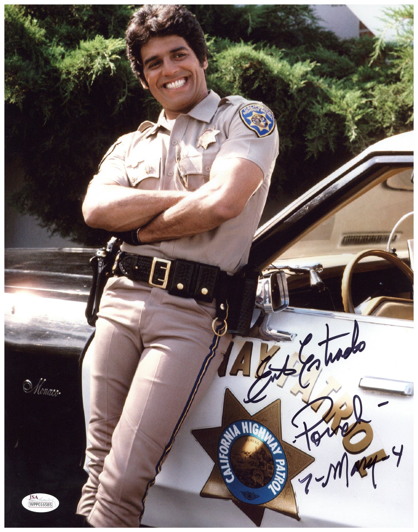 Erik Estrada Signed 11x14 Photo CHIPS Poncho Autographed JSA COA ...