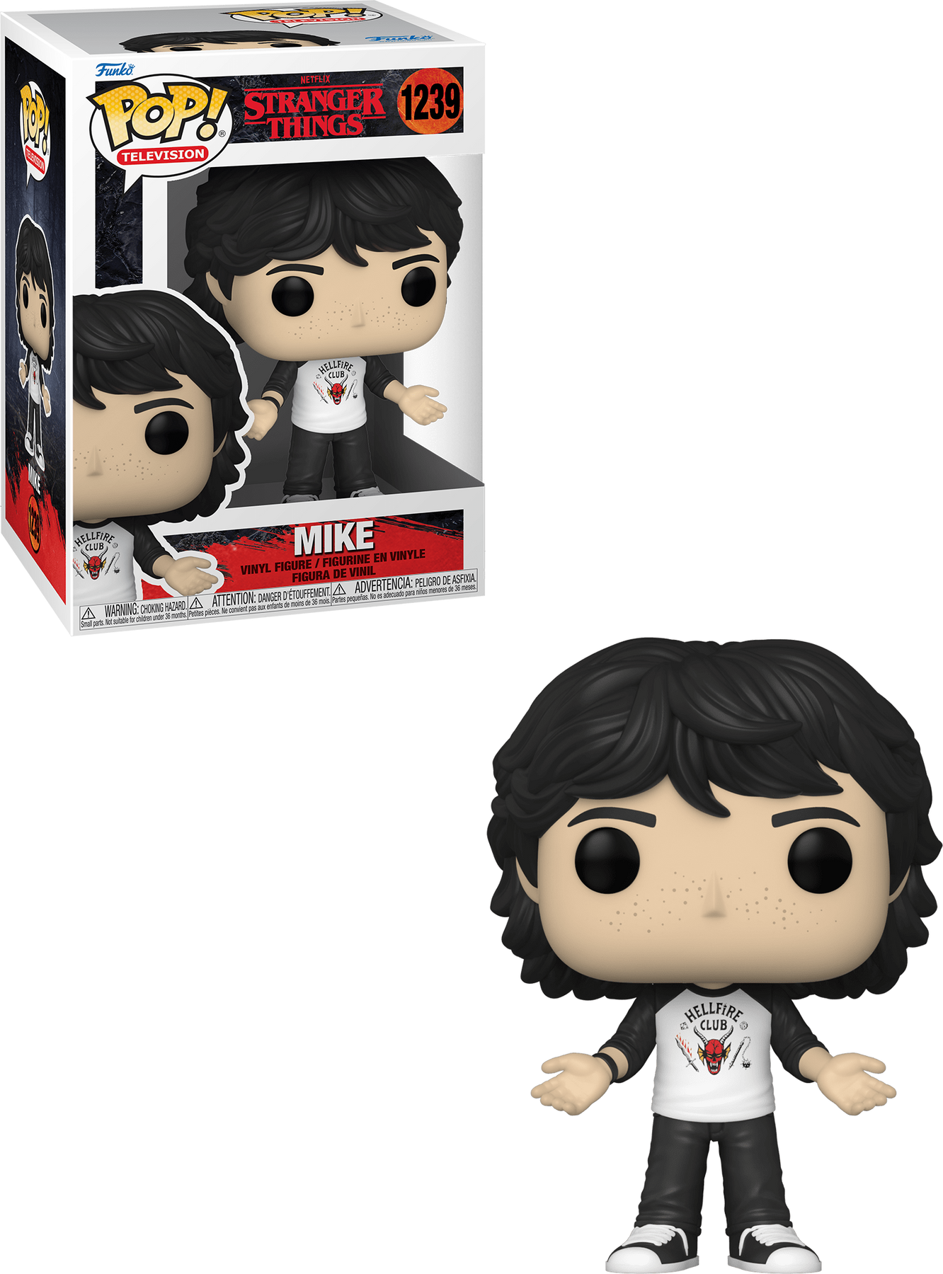 Funko POP MIke (Hellfire Club) Stranger Things Funko Pop #1239 – Zobie ...