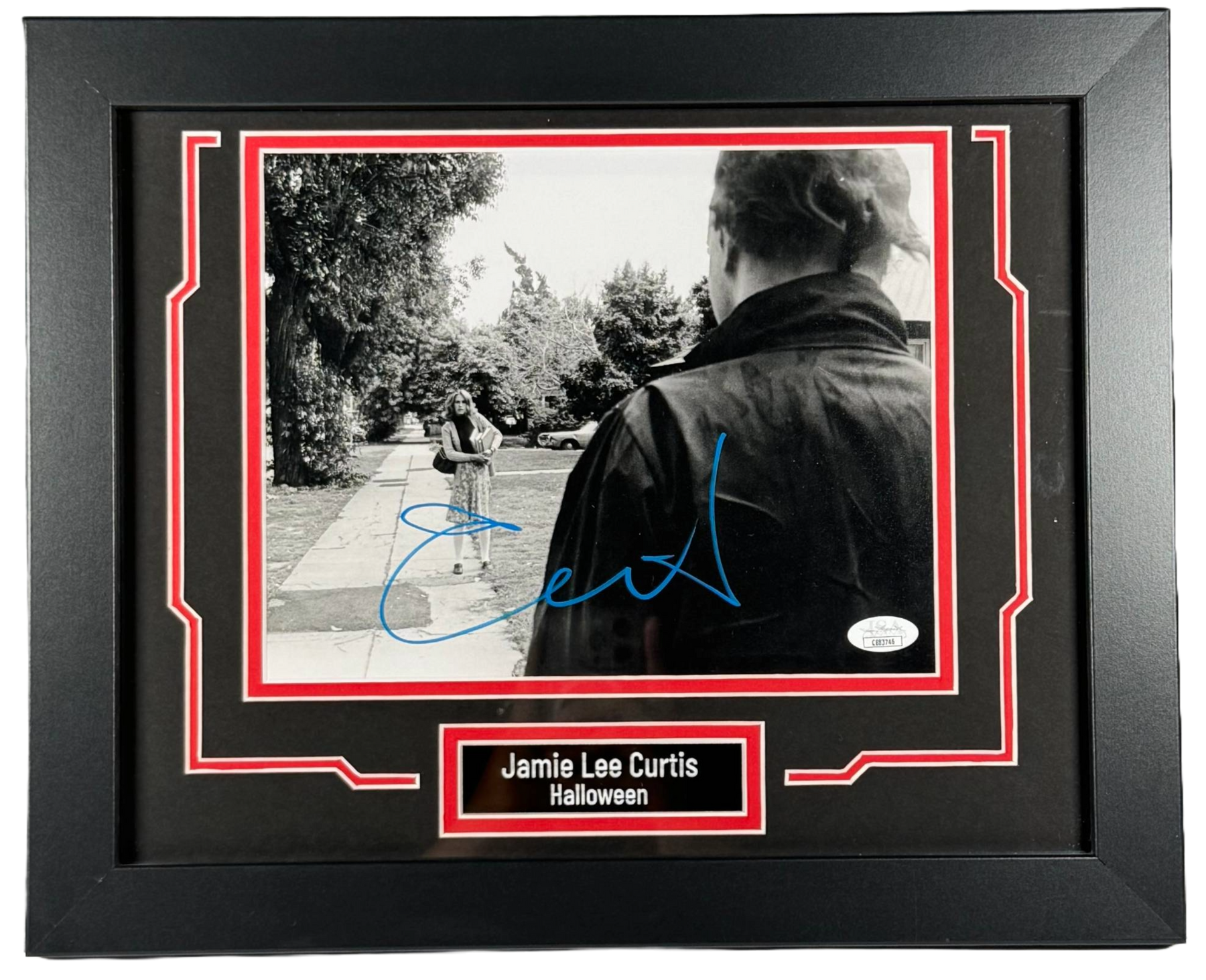 Jamie Lee Curtis Signed Custom Framed 8x10 Photo Halloween Michael Mye ...