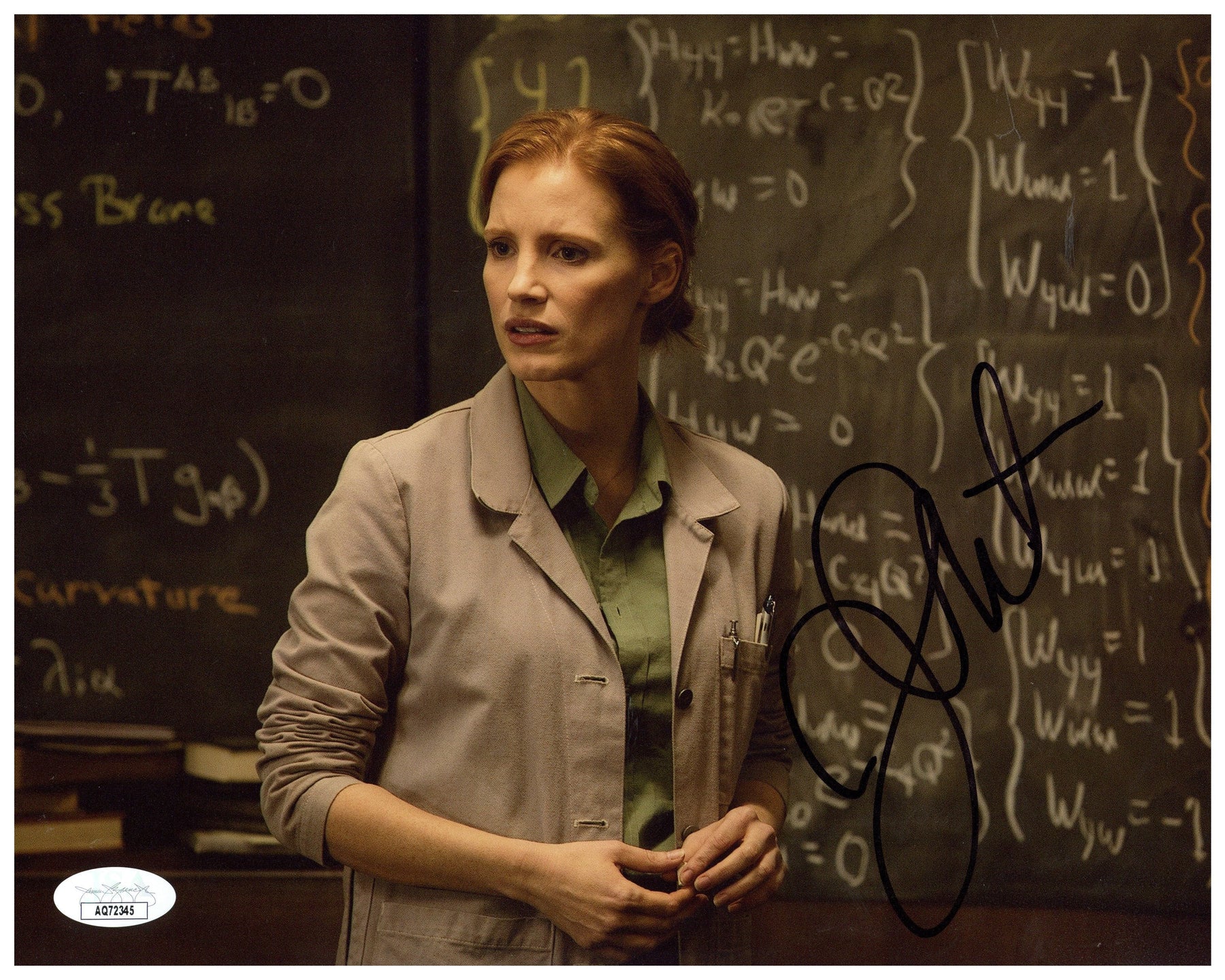 Jessica Chastain Signed 8x10 Photo Interstellar Autographed Jsa Coa 2809