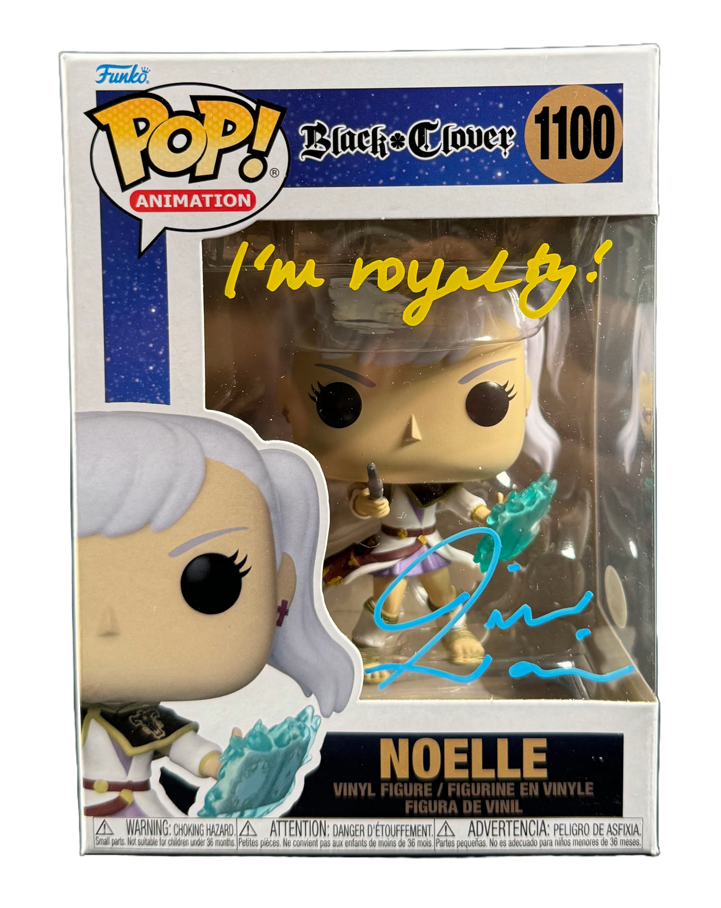 Jill Harris Signed Funko Pop Black Clover Noelle #1100 Autographed JSA ...