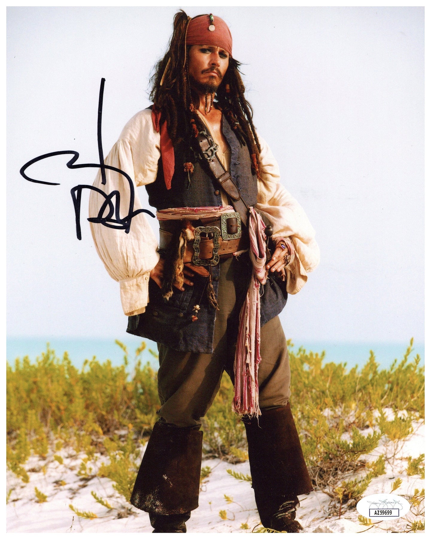 Johnny Depp Signed 8x10 Photo Pirates of the Caribbean 8x10 Autographe ...