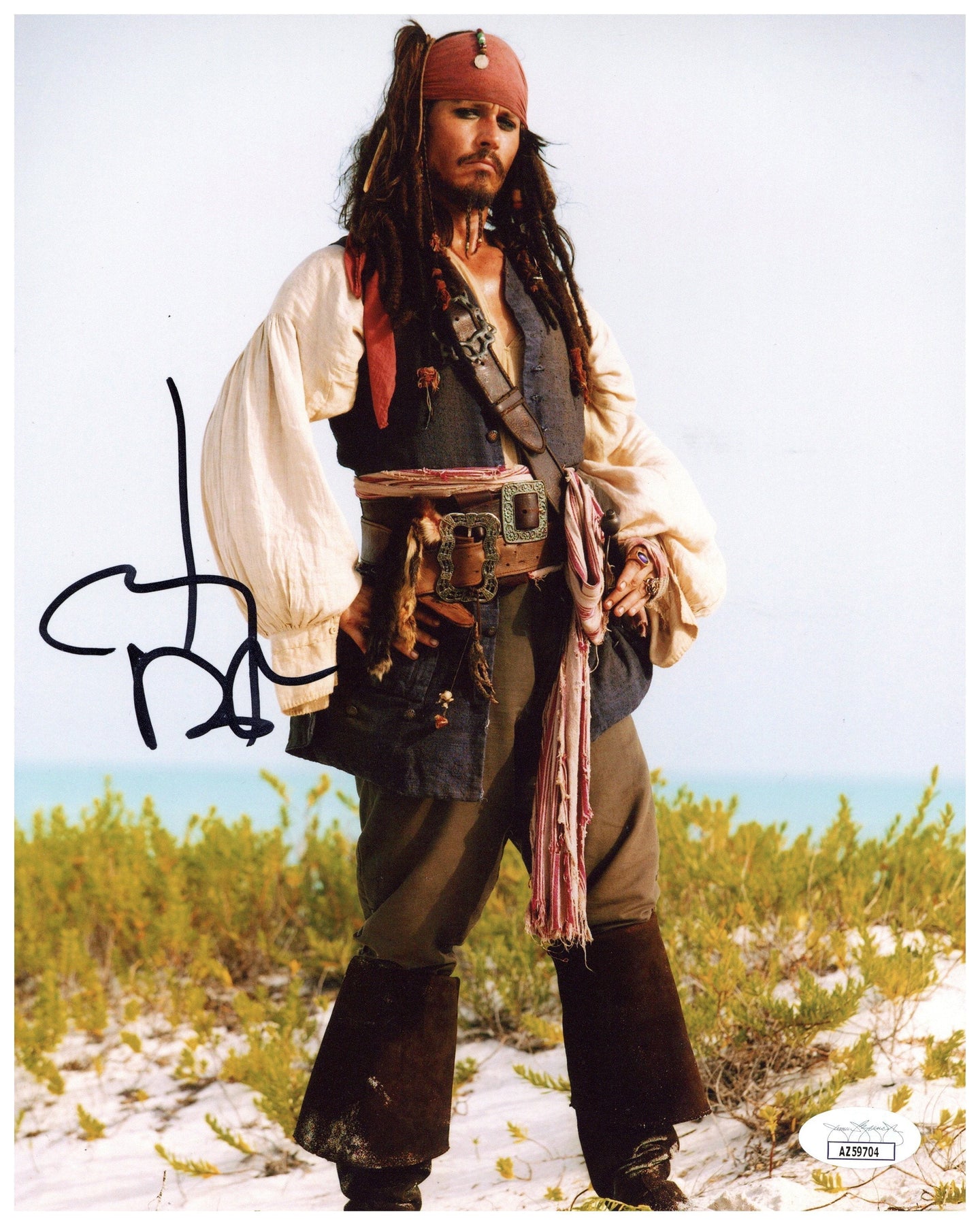 Johnny Depp Signed 8x10 Photo Pirates of the Caribbean 8x10 Autographe ...