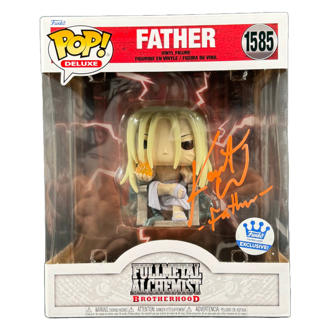 Kent Williams Signed Funko POP Full Metal Alchemist Father 1585 Autogr ...