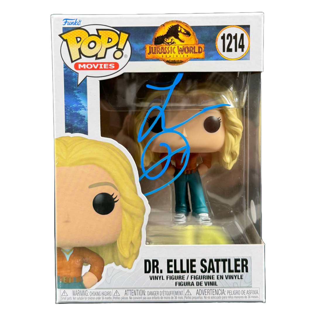 Laura Dern Signed Funko POP Jurassic Park Dr. Ellie Sattler Autographe ...