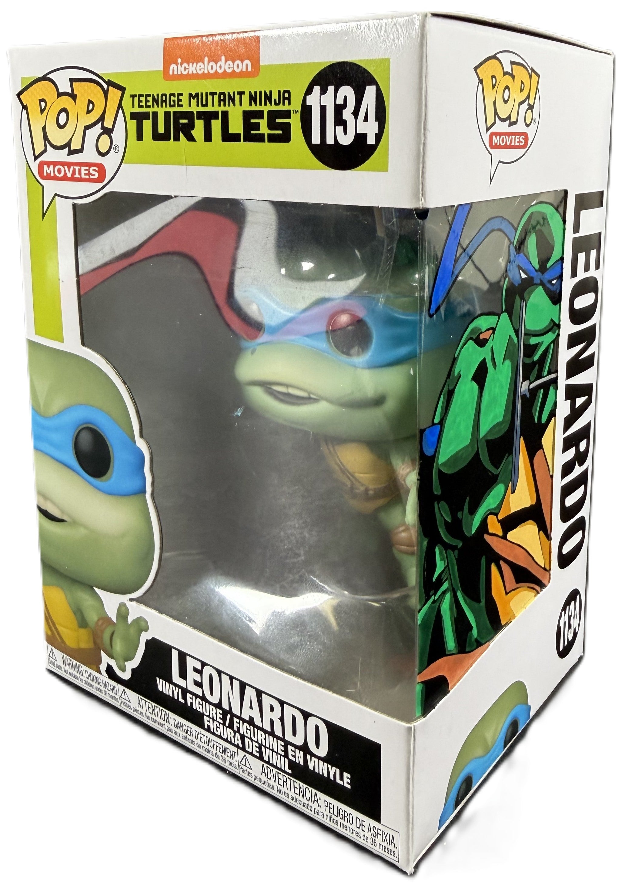 Leonardo Funko Pop Teenage Mutant Ninja Turtles #1134 ZNS Sketched 2 ...