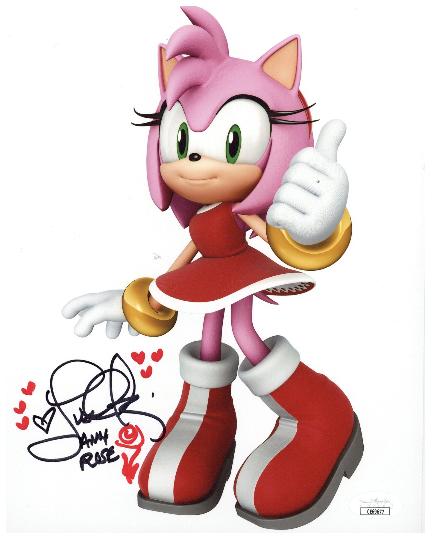 Lisa Ortiz Signed 8x10 Photo Amy Sonic The Hedgehog Autographed JSA CO ...