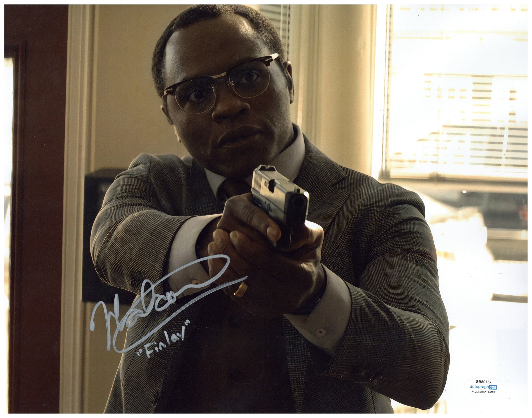 Malcolm Goodwin Signed 11x14 Photo Reacher Autographed ACOA – Zobie Productions