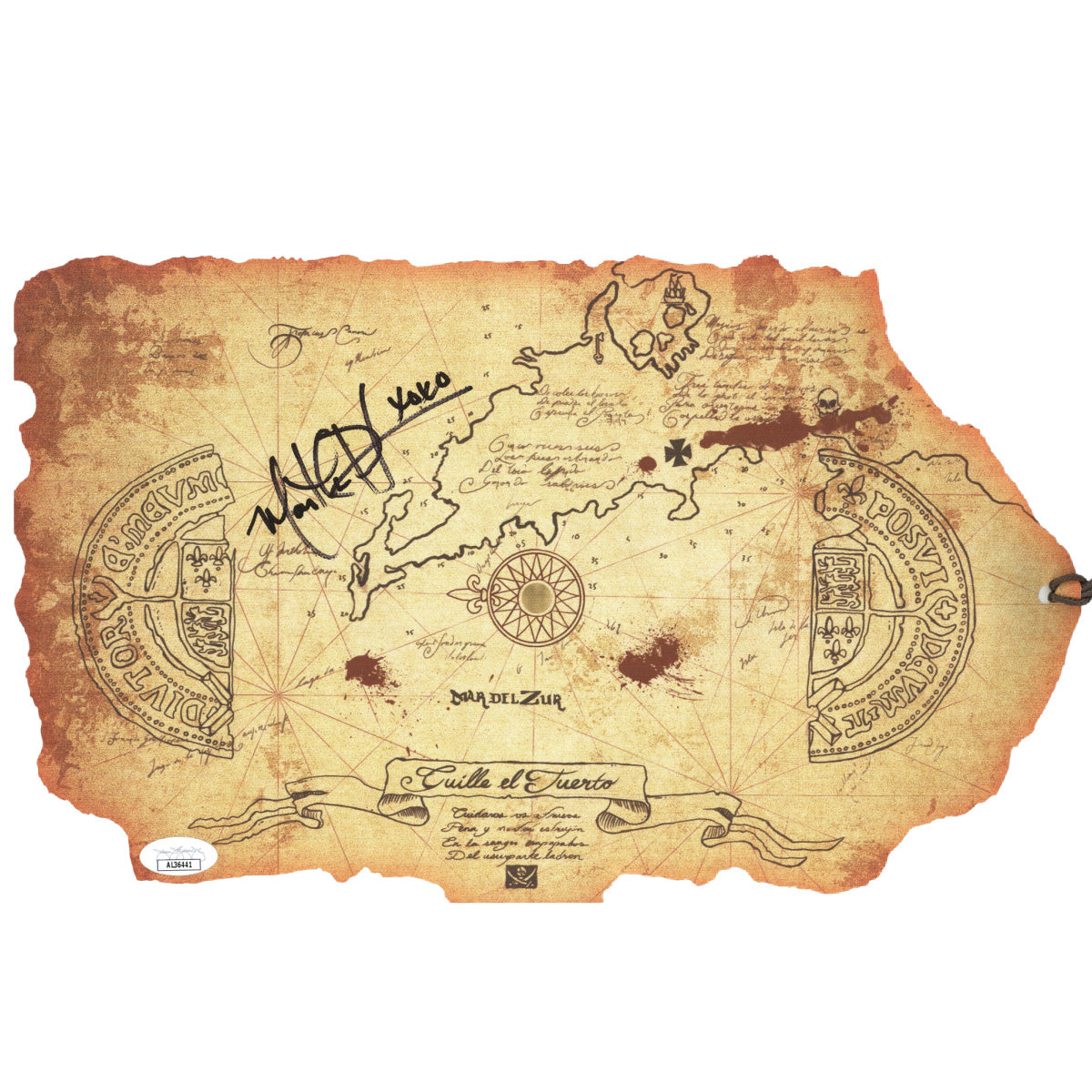 Martha Plimpton Signed The Goonies Treasure Map Authentic Autographed ...