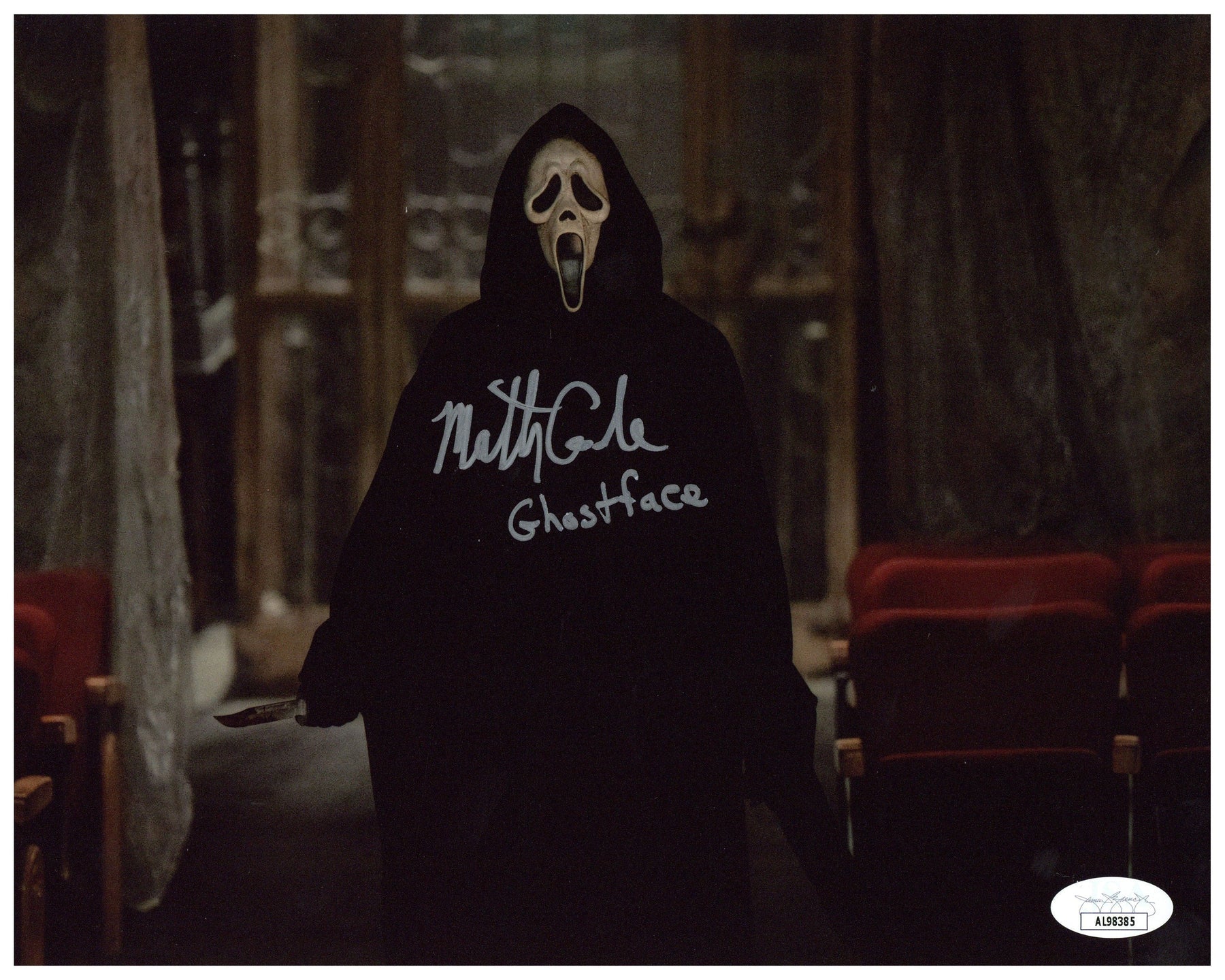 Mathieu Coderre Signed 8x10 Photo Scream Ghostface Horror Autograph JS – Zobie Productions