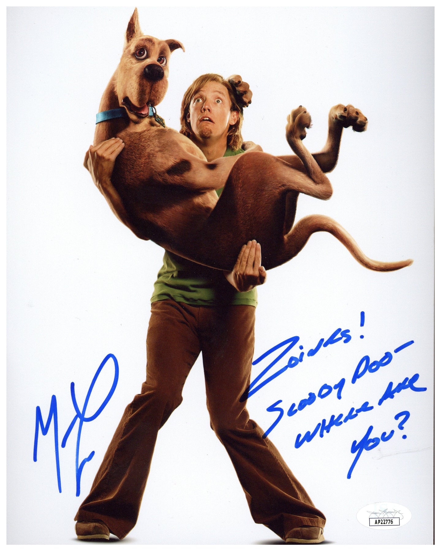 Matthew Lillard Signed 8x10 Photo Scooby-Doo Authentic Autographed JSA ...