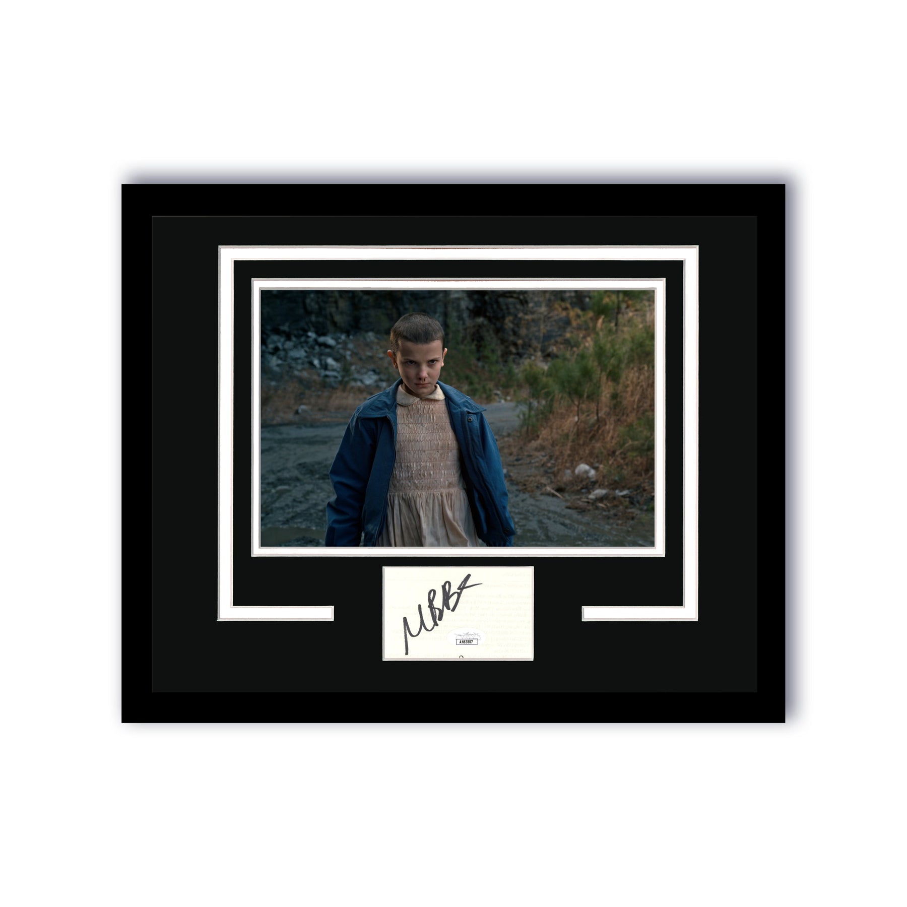 Millie Bobby Brown Signed Stranger Things 11x14 Framed Authentic Autog ...