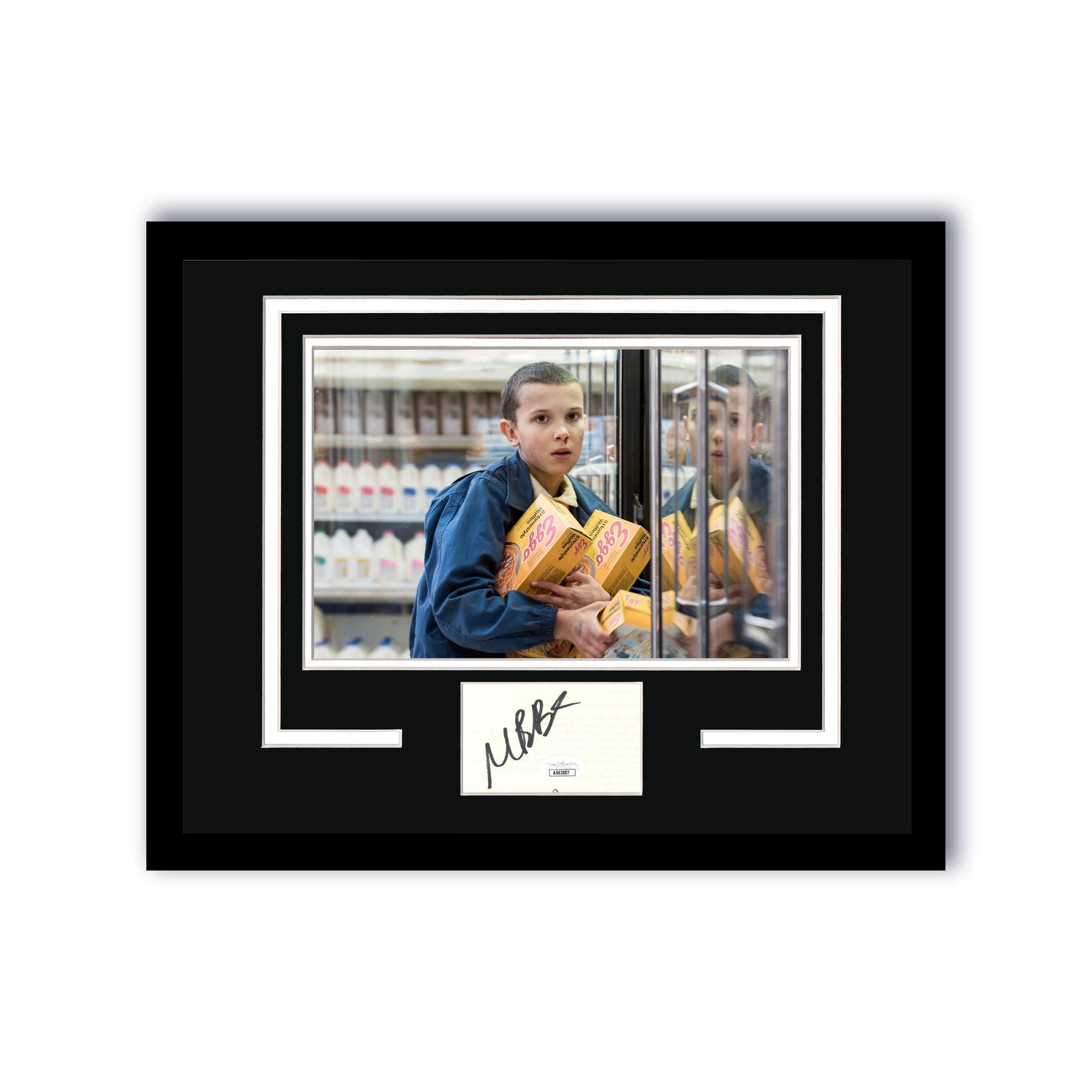 Millie Bobby Brown Signed Stranger Things 11x14 Framed Authentic Autog ...