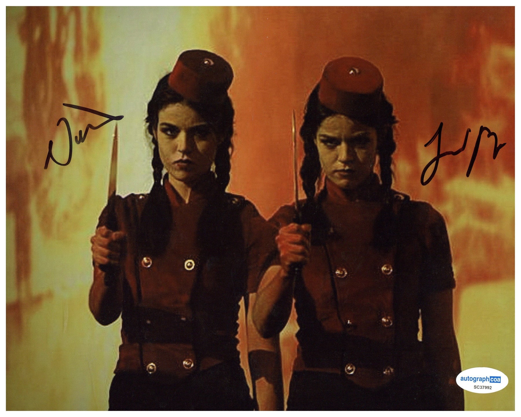 Nikita & Jade Ramsey Signed 8x10 Photo All About Evil Autographed Auto ...