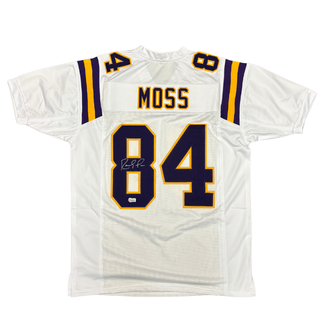 Randy Moss Signed Vikings Pro Style Jersey Authentic Autographed BAS C ...