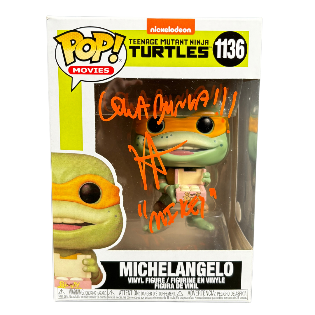 Robbie Rist Signed Funko POP Teenage Mutant Ninja Turtles Michelangelo ...
