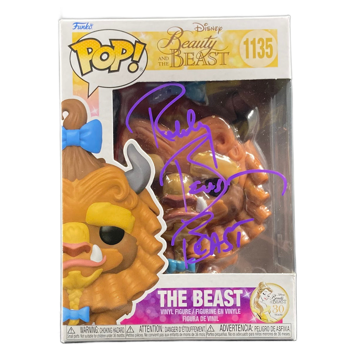 Robby Benson Signed Funko POP Disney Beauty and the Beast Autographed ...