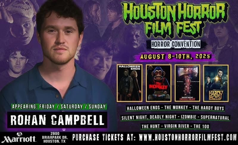 Rohan Campbell Official Autograph Mail-In Service - Houston Horror Fil ...