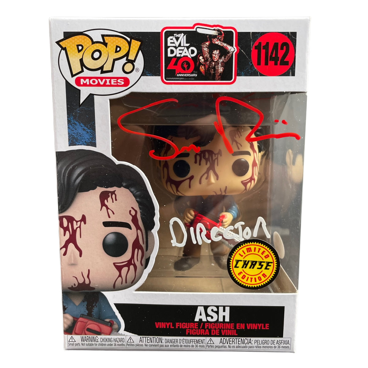 SAM RAIMI SIGNED FUNKO POP EVIL DEAD ASH CHASE AUTOGRAPHED JSA COA – Zobie Productions