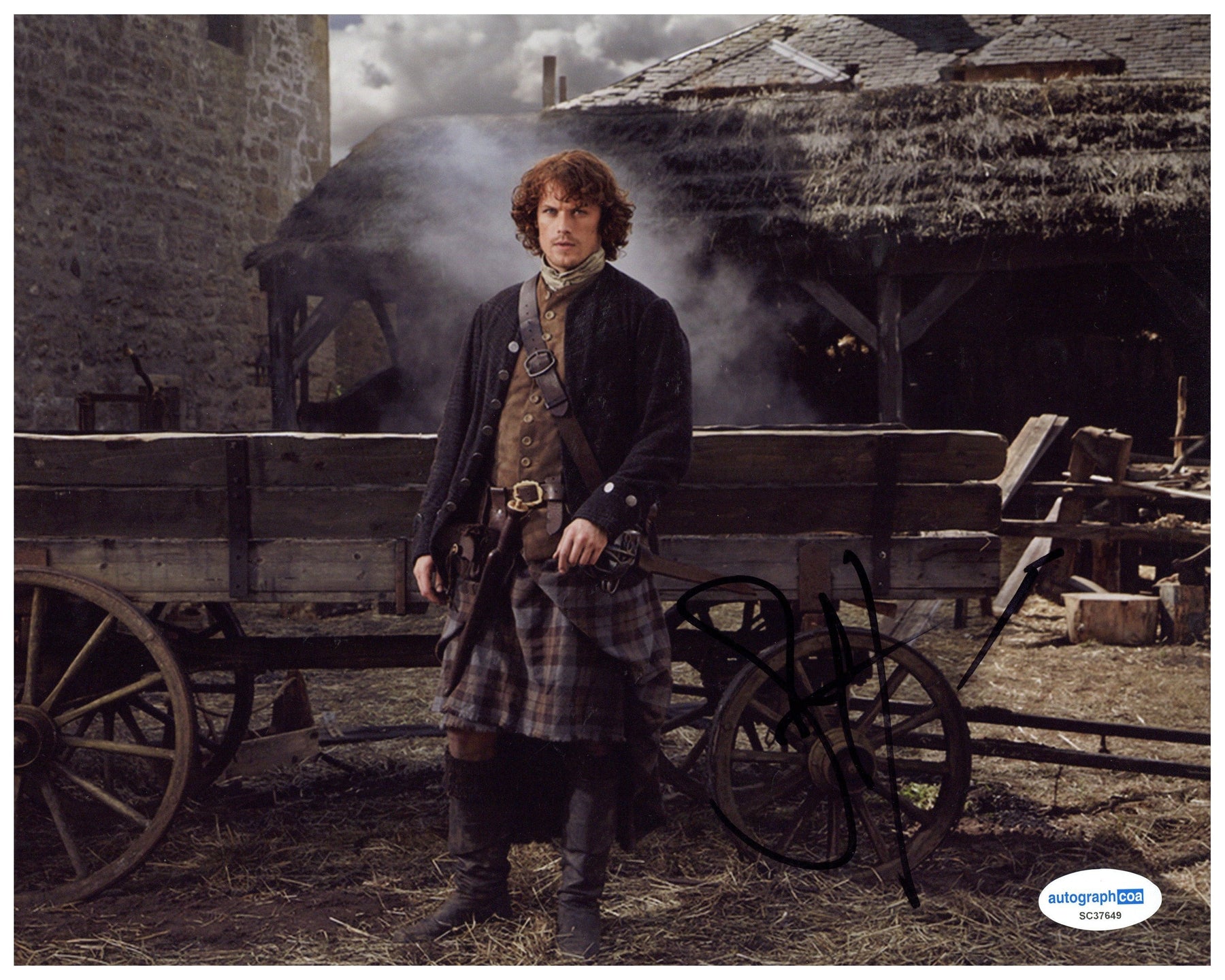 Sam Heughan Signed 8x10 Photo Outlander Authentic Autographed ACOA ...