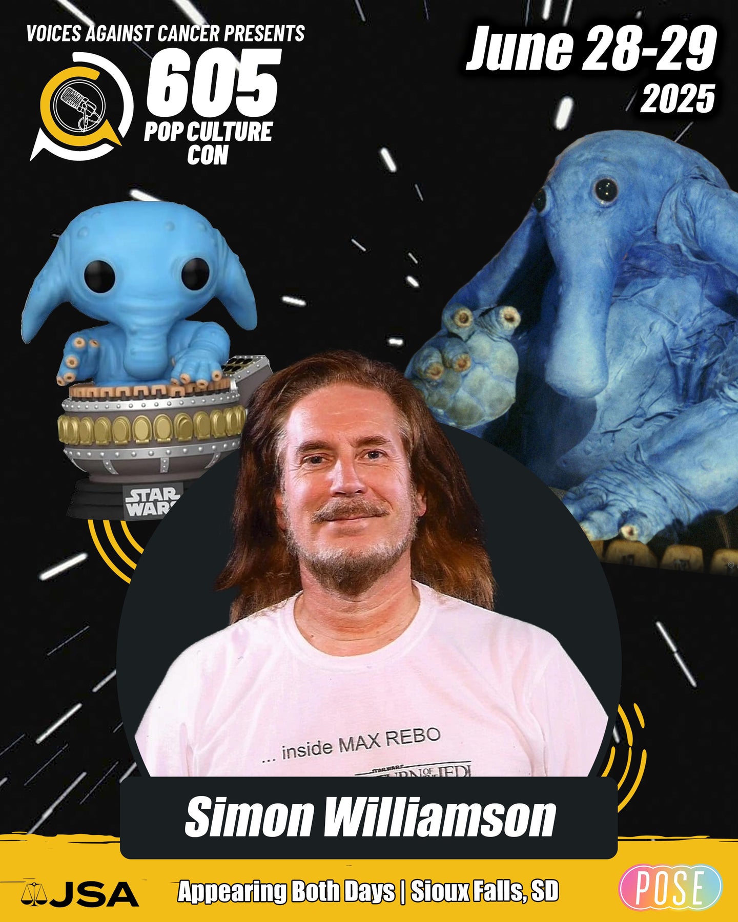 Simon Williamson Official Autograph Mail-In Service - 605 Pop Culture – Zobie Productions