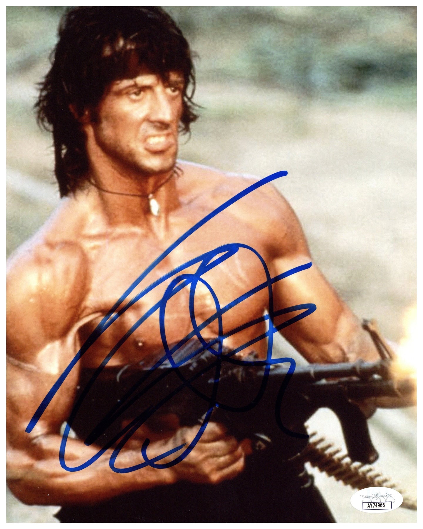Sylvester Stallone Signed 8x10 Photo Rambo Autographed JSA COA – Zobie ...