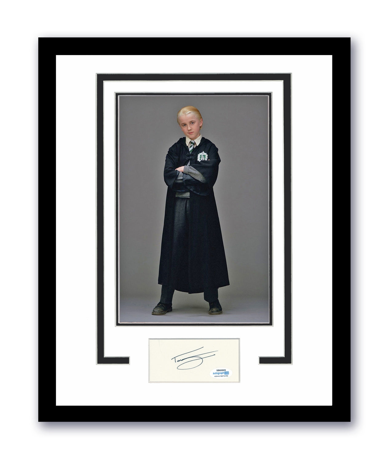 Tom Felton Signed 11x14 Framed Harry Potter Draco Malfoy Autographed A ...
