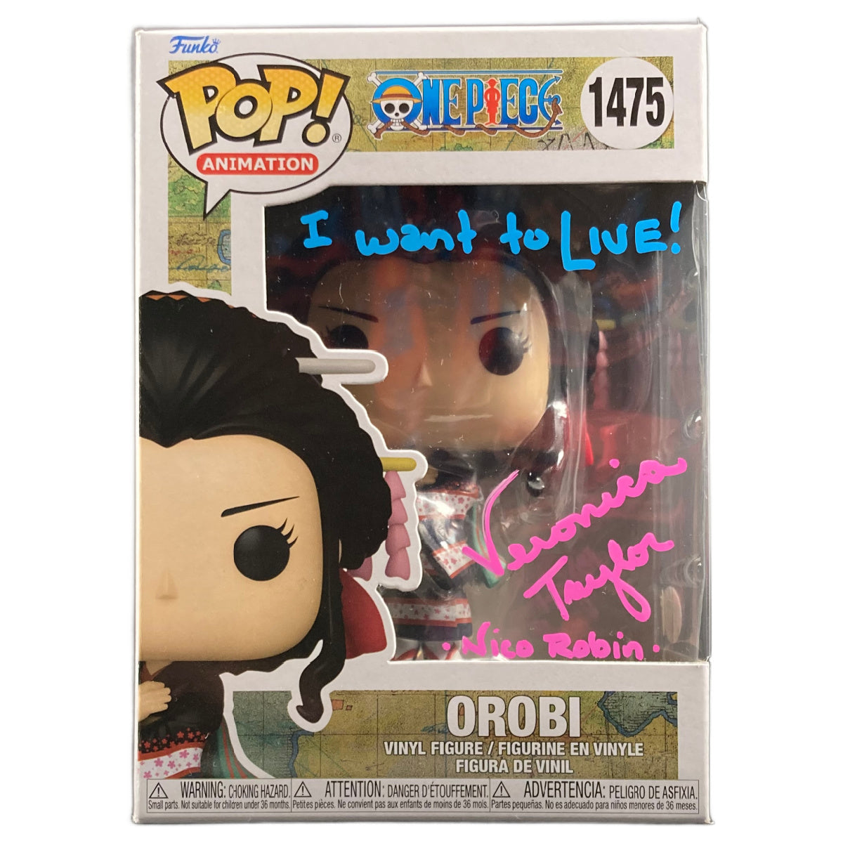 Veronica Taylor signed One Piece Nico Robin Funko Pop JSA COA 2 – Zobie ...