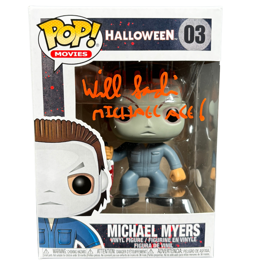 Will Sandin Signed Funko POP Halloween Michael Myers Horror Autographe ...