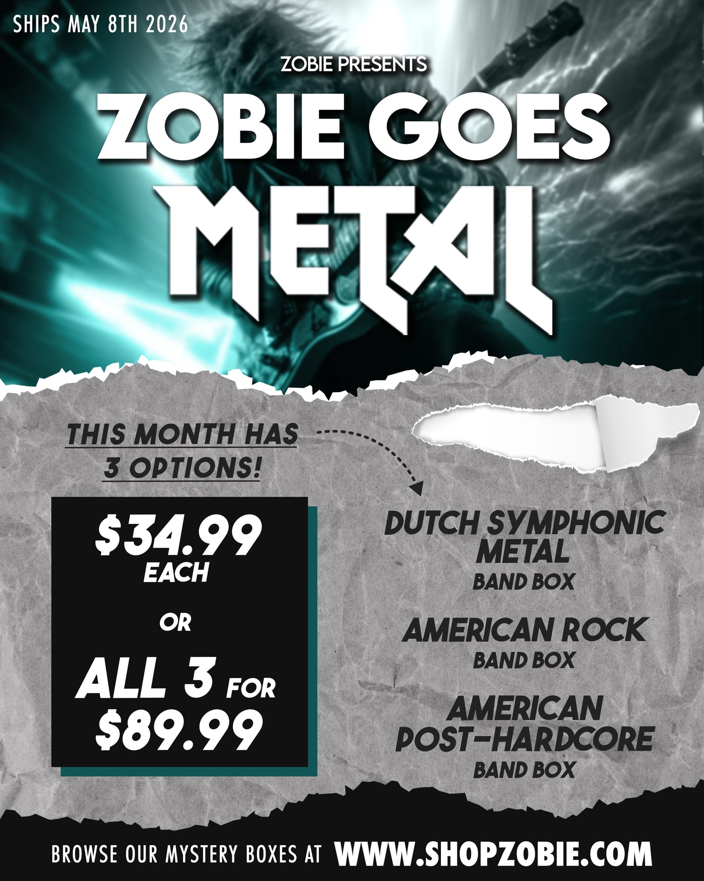 Zobie Goes Metal Mystery Box - May 2026 – Zobie Productions