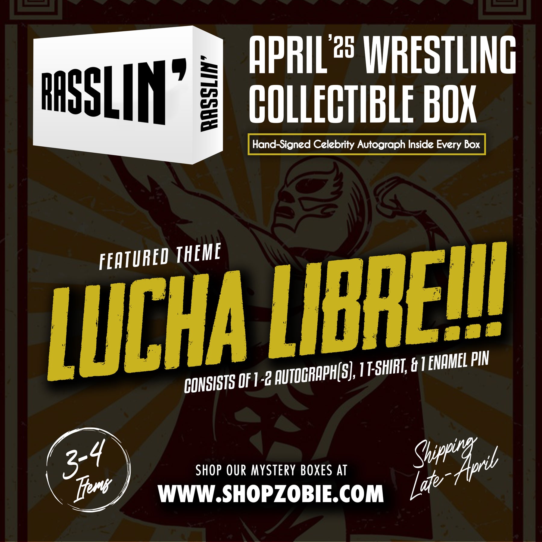 Zobie Rasslin Box | Pro Wrestling Autograph Mystery Box – Zobie Productions