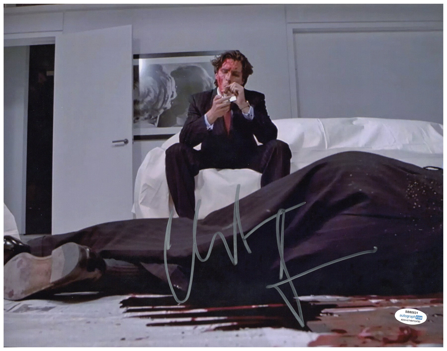 Christian Bale Signed Autograph 11x14 Photo American Psycho ACOA ...