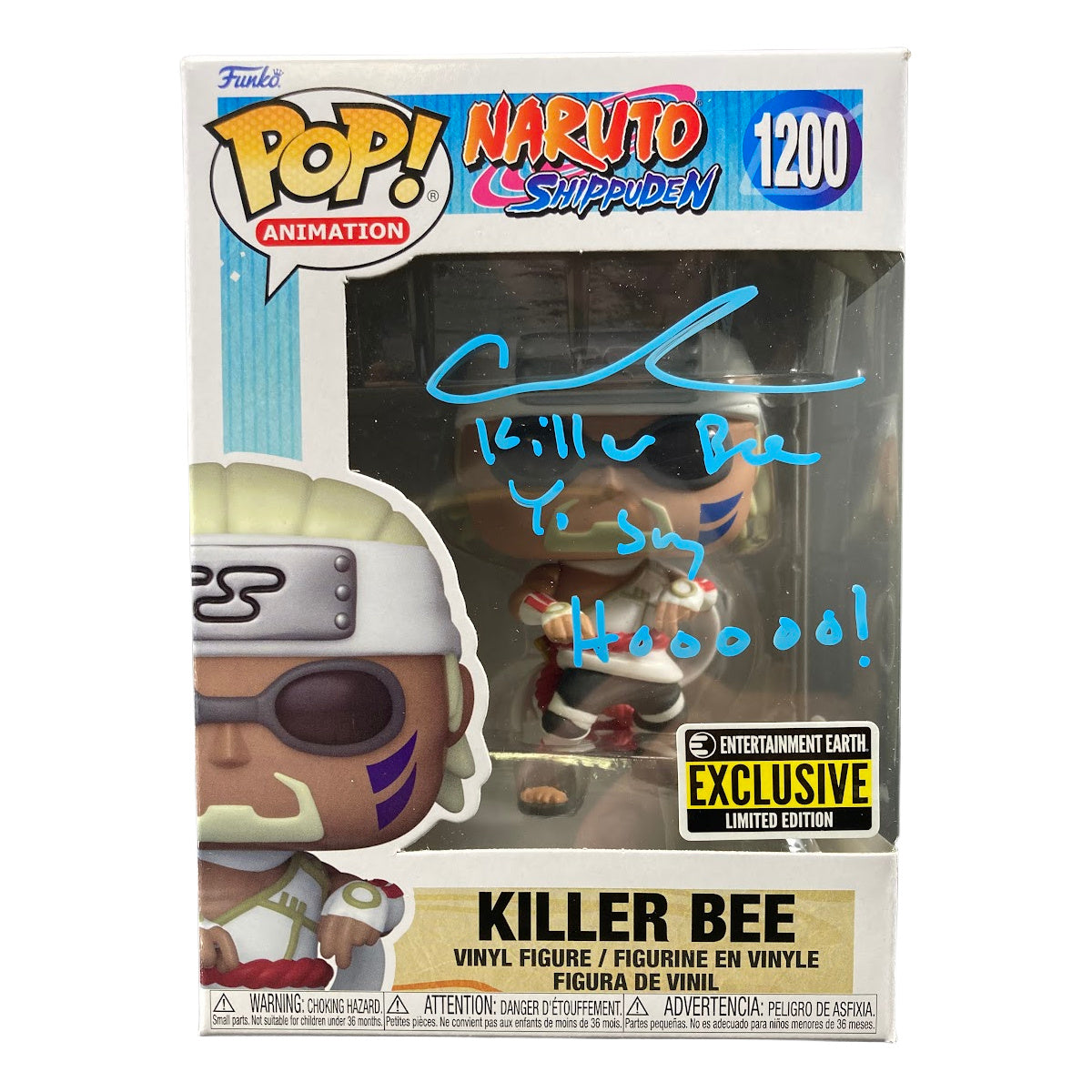 Catero Colbert Signed Funko POP Naruto Killer Bee Autographed JSA COA ...