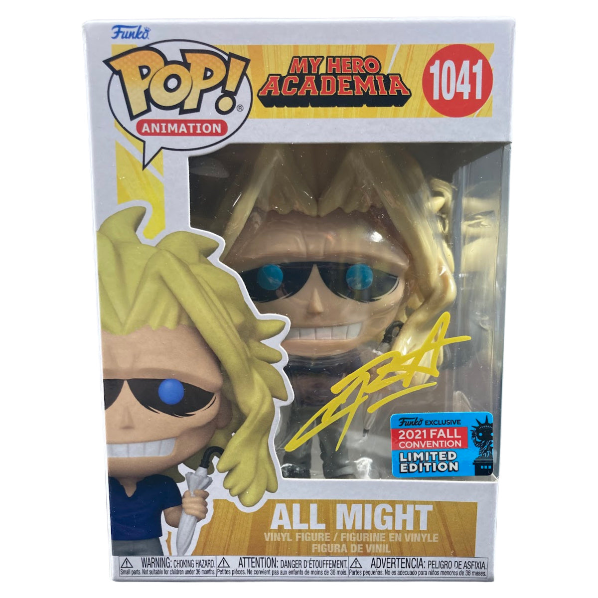 Christopher Sabat Autographed Funko POP My Hero Academia All Might JSA ...