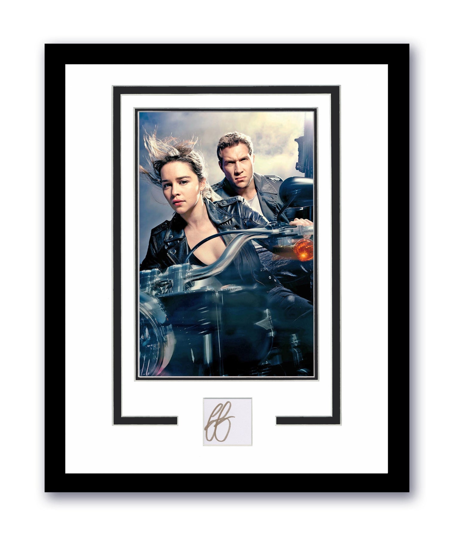 Emilia Clarke Autograph 11x14 Framed Photo Sarah Connor Terminator Gen ...